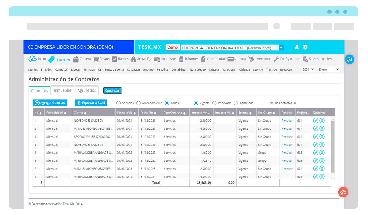 Sistema contable | Automatiza la expedición de facturas con Tesk.mx