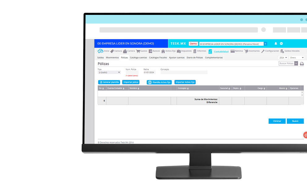 Sistema contable | Simplifica tu contabilidad con Tesk.mx